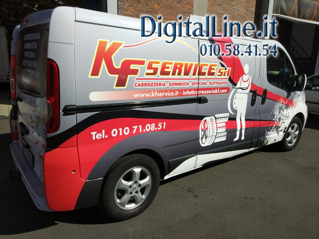 Car Wrapping furgone Renault Kf Service srl | DigitalLine